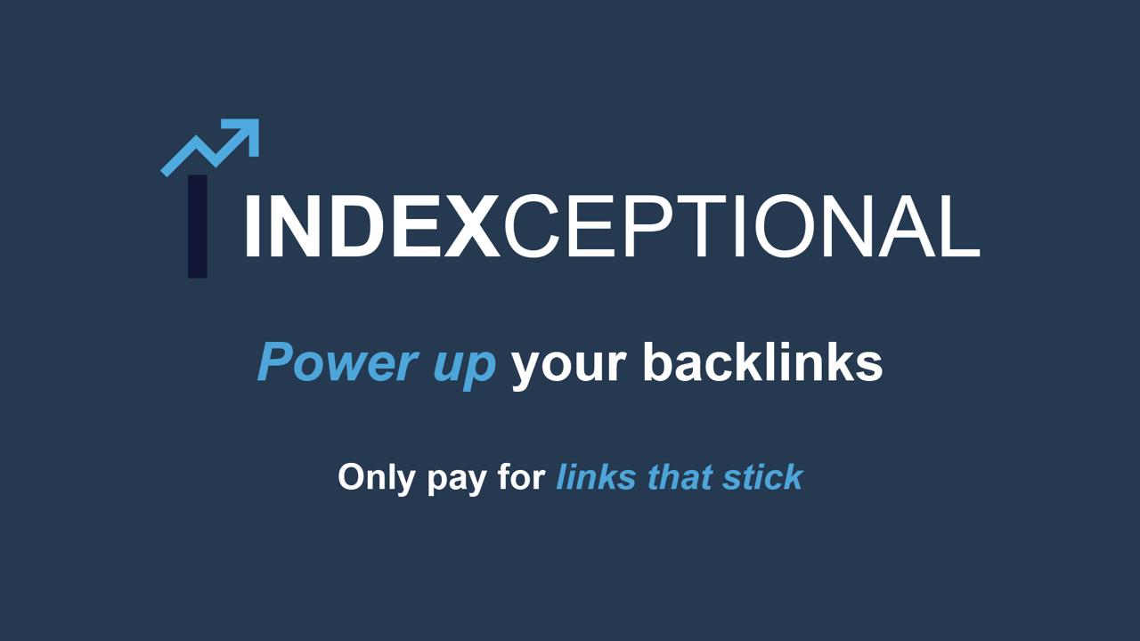 Indexceptional - Best Instant Google Indexing Tool